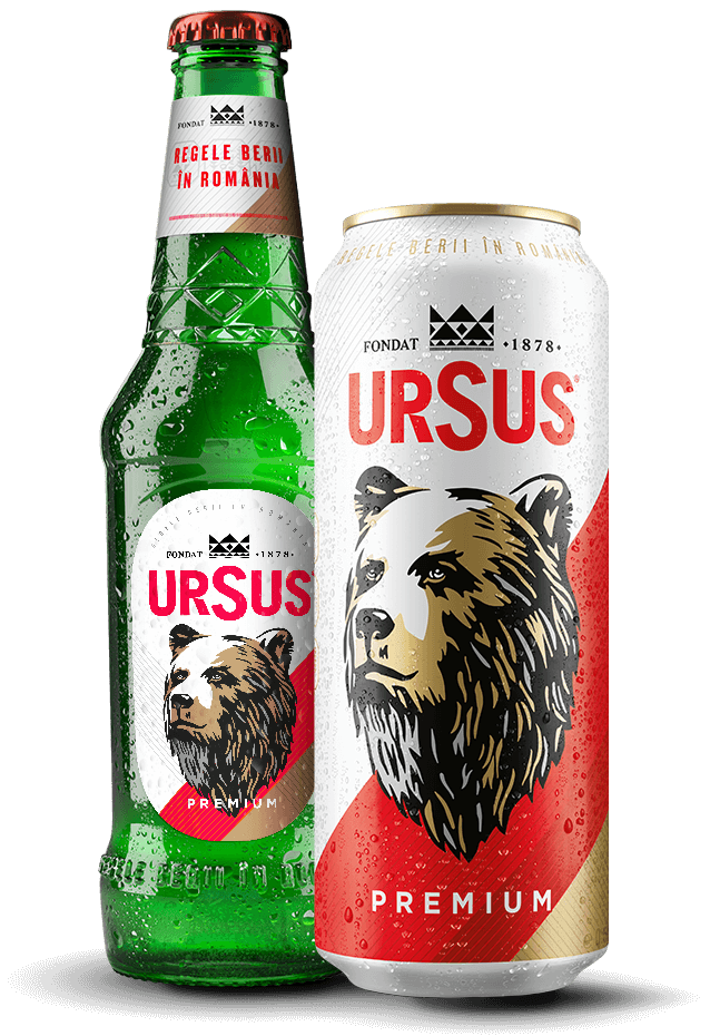 24X0,5L Ursus Bier hell Alc.5,0% Premium Blechdose inkl.Pfand ПИВО ...